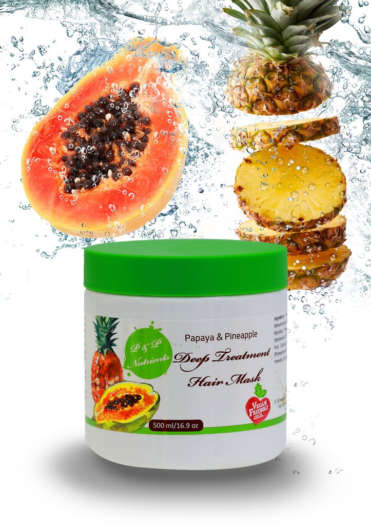 Deep Treatment Hair Mask With Papaya & Pineapple Extracts And Vitamin E ...